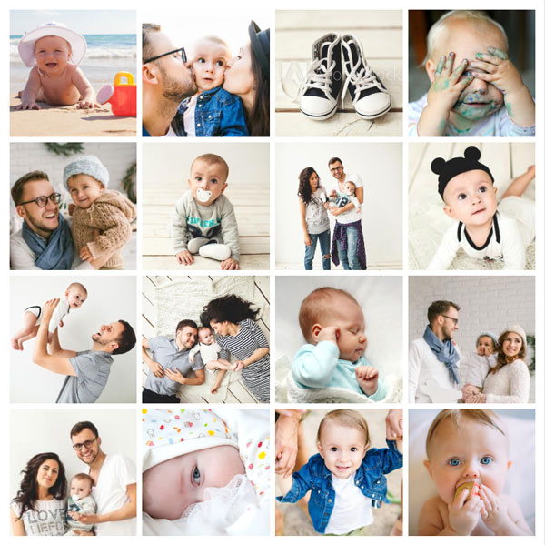 Baby photo collage - EasyCollage
