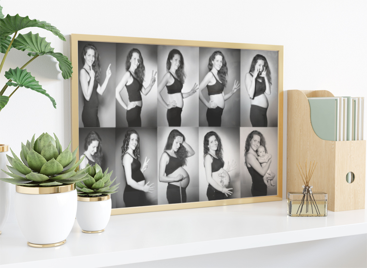 Pregnancy photo collage | EasyCollage